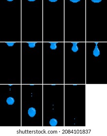 Waterdrop Pixelart 2d Game Stock Illustration 2084101837 | Shutterstock