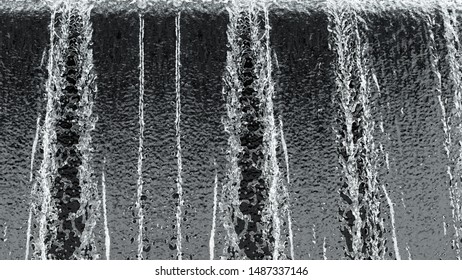 Waterfall Texture Background On Black Background Stock Illustration ...