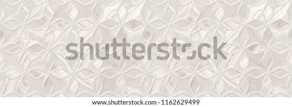 Wave Effect Marble Wall Design Pattern Stock Illustration 1162629499
