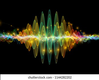 Wave Function Series Artistic Abstraction Composed Stock Illustration ...