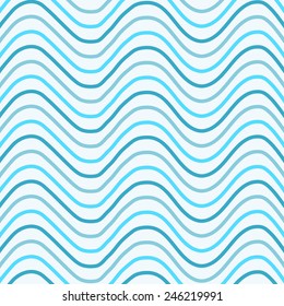 Wave Pattern Three Different Shades Blue Stock Illustration 246219991 ...