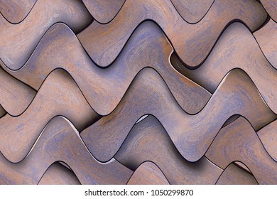 Wave Wall Texture Design Background Stock Illustration 1050299870 ...