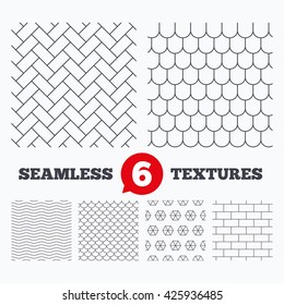 Waves Geometry Design Bricks Tile Roof Stock Illustration 425936485 ...