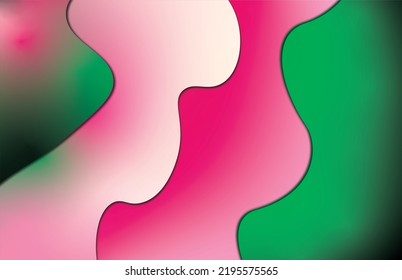 Wavey Gradient Colors Overlapping Each Other Stock Illustration ...