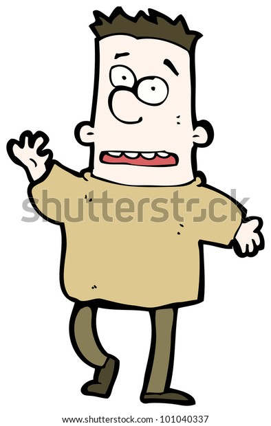 Waving Man Cartoon Stock Illustration 101040337 | Shutterstock