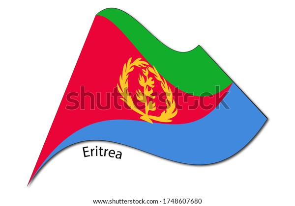 Wavy Drawing Flag Eritrea Stock Illustration 1748607680 | Shutterstock