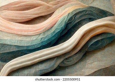 Wavy Lines Forms Texture Background 3d Stock Illustration 2205500951 ...