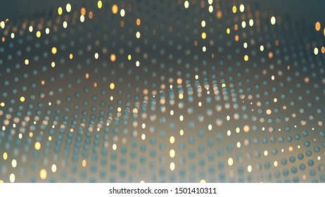 Wavy Surface Spheres Abstract Computer Generated Stock Illustration ...