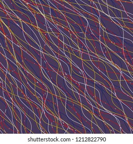 Wavy Threads Contemporary Texture Stock Illustration 1212822790 ...