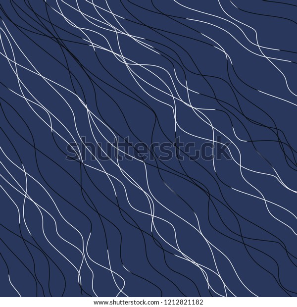 Wavy Threads Contemporary Texture Stock Illustration 1212821182 ...
