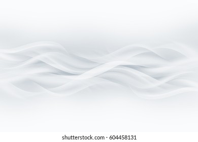 Wavy White Gray Abstract Background Stock Illustration 604458131 ...