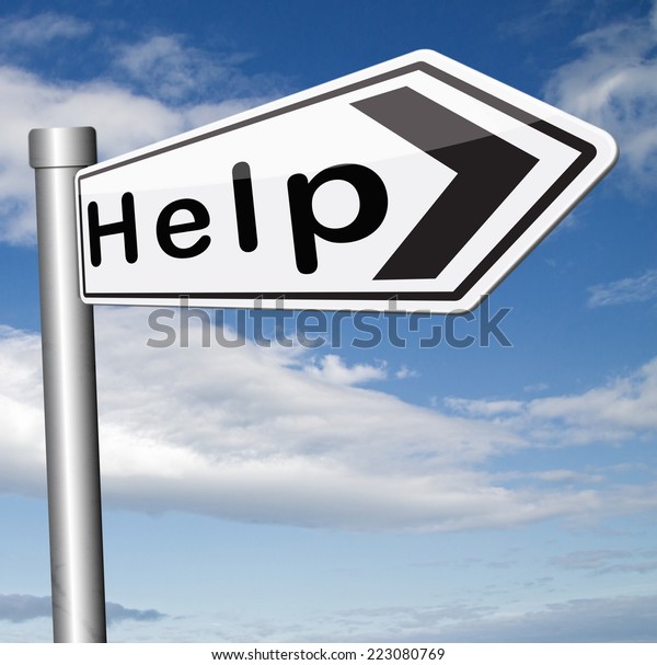 We Can Help You Support Needed Stock Illustration 223080769