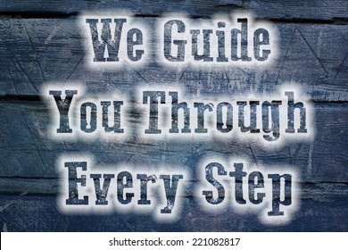 We Guide You Through Every Step Stock Illustration 221082817 | Shutterstock