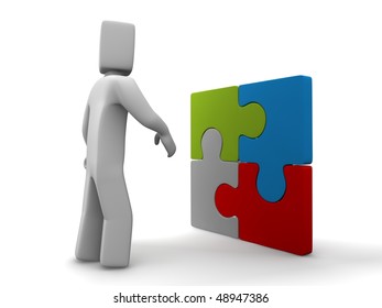 We Have Solution Stock Illustration 48947386