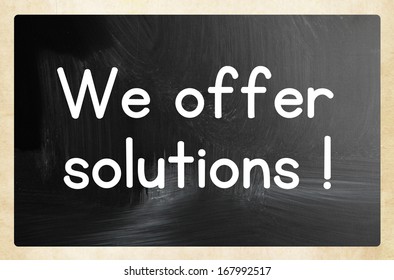 We Offer Solutions Stock Illustration 167992517 | Shutterstock