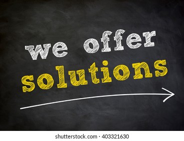 We Offer Solutions Stock Illustration 403321630 | Shutterstock