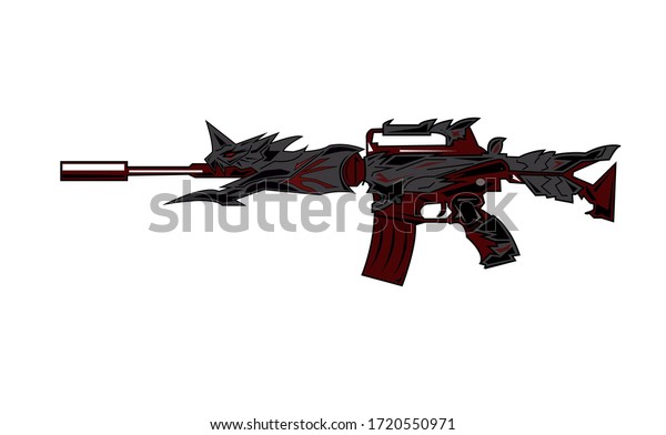 Weapon Logos Digital Designs Stock Illustration 1720550971