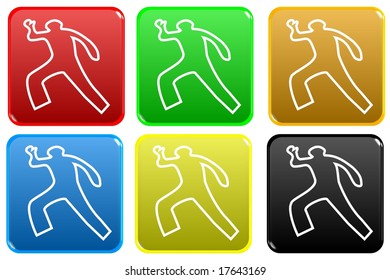 Web Button Crime Scene Stock Illustration 17643169 | Shutterstock