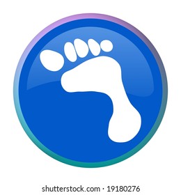 Foot Icon Image Stock Vector (Royalty Free) 632450024
