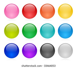 ensemble de boutons : image vectorielle de stock (libre de droits ...
