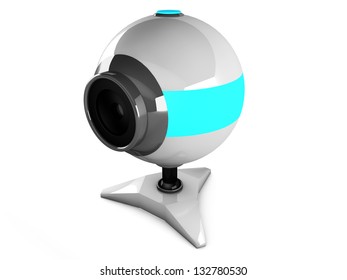 Web Camera Isolated White Background Stock Illustration 132780530 ...