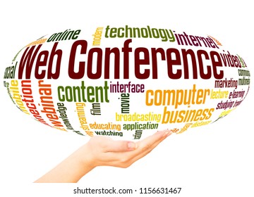 Web Conference Word Cloud Sphere Concept Stock Illustration 1156631467 ...