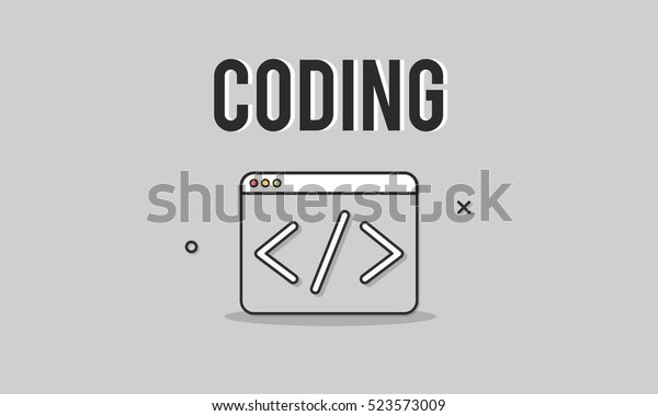 Web Development Symbol Icon Concept Stock Illustration 523573009 ...