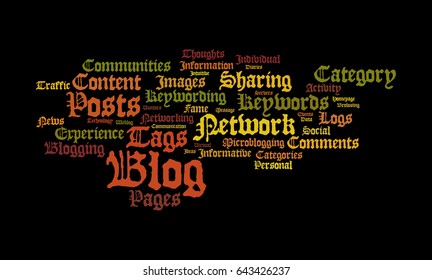 Web Log Word Cloud Stock Illustration 643426237 | Shutterstock