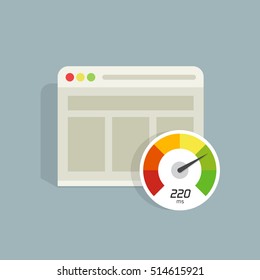 Website Speed Loading Time Vector Icon Stock Vector (Royalty Free ...