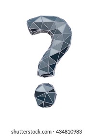 Weird Question Mark 3d Illustration Stock Illustration 434810983 ...