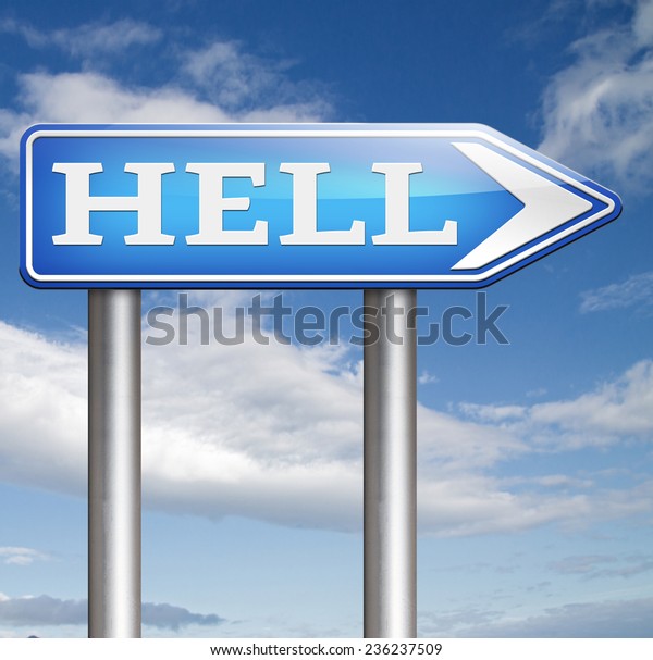 Welcome Hell Evil Sinner Go Devil Stock Illustration 236237509 ...