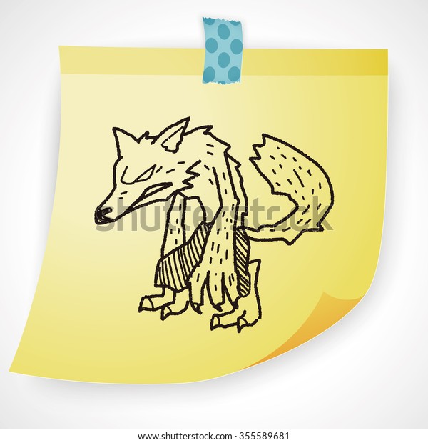 Werewolf Doodle Stock Illustration 355589681 | Shutterstock