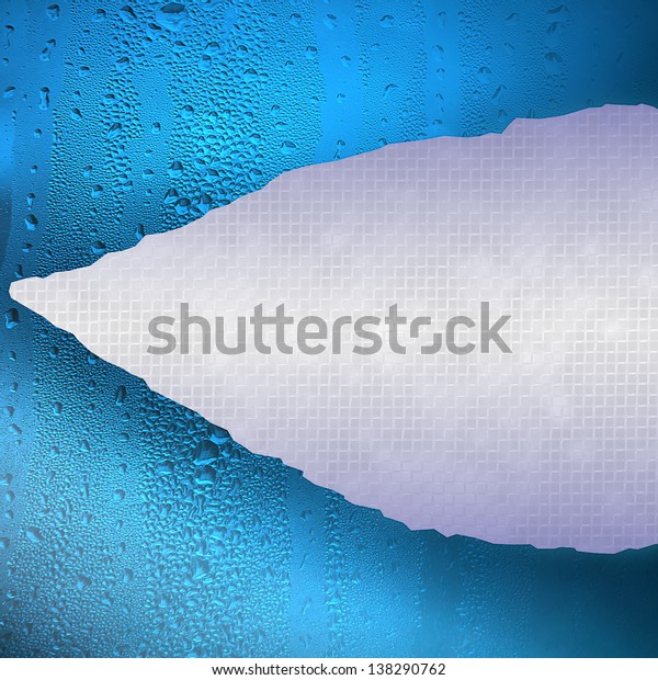 Wet Blue Background Leaf Stock Illustration 138290762
