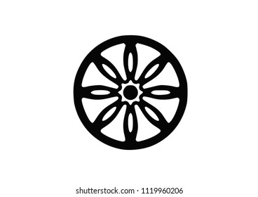 Wheels Symbol Circle Emblem 스톡 일러스트 1125283790 | Shutterstock