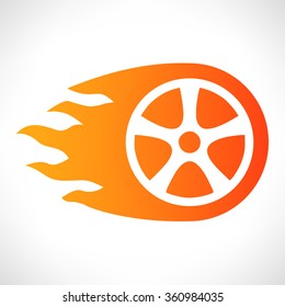 Wheel Fire Flame Stock Illustration 360984035 | Shutterstock