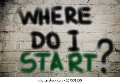 Where Do Start Concept Stock Illustration 207531550 | Shutterstock