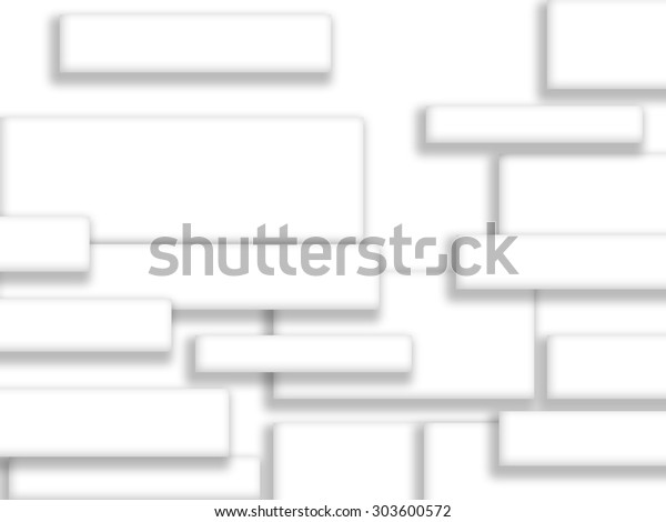 White 3d Blocks Background Stock Illustration 303600572 | Shutterstock