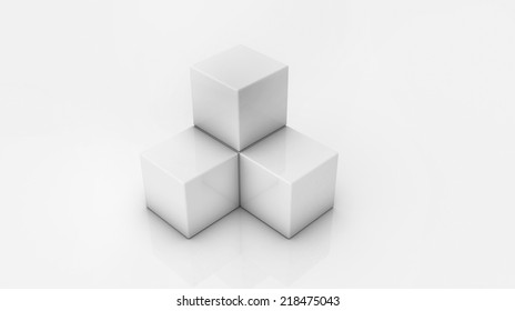 3d White Cube Six Blocks 스톡 일러스트 113144236 | Shutterstock
