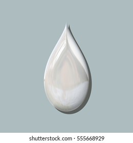 White Liquid Fresh Milk Cream Droplets Stock Illustration 1261546681 ...