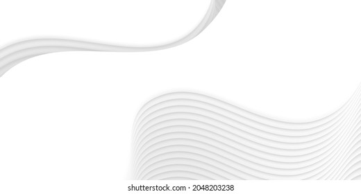 White 3d Geometric Stack Curve Smooth Stock Illustration 2048203238 ...