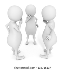 White 3d Team Group Thinking Business Stock Illustration 136716137 ...
