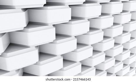 White 3d Wall Pattern Blocks Stock Illustration 2157466143 | Shutterstock