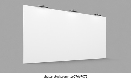 White Backdrop Lights Top 3d Rendering Stock Illustration 1607667073 ...