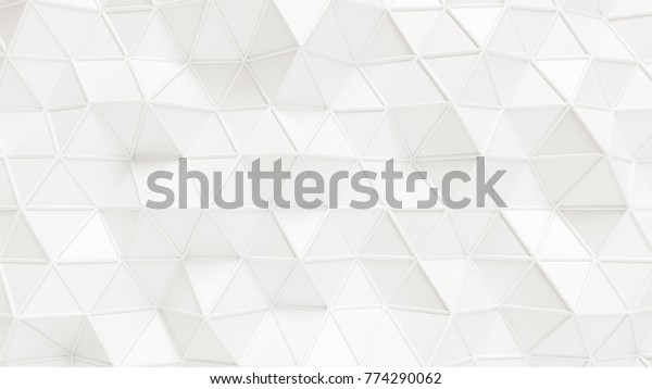 White Background Crystal Structure 3d Illustration Stok İllüstrasyon ...