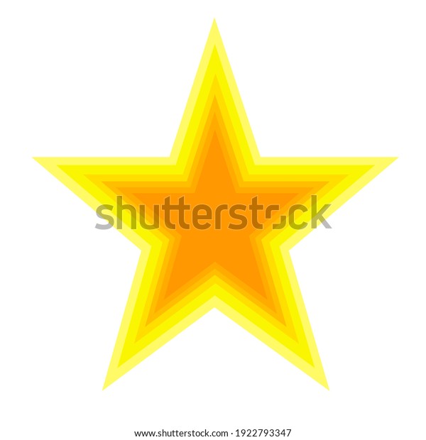 White Background Interwoven Colored Star Shapes Stock Illustration ...