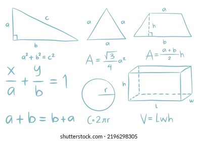 White Background Math Numbers 01 Stock Illustration 2196298305 ...