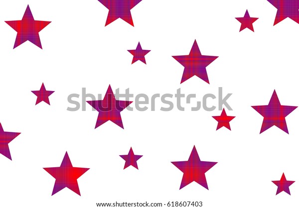 White Background Purple Red Checkered Stars 库存插图 618607403 | Shutterstock