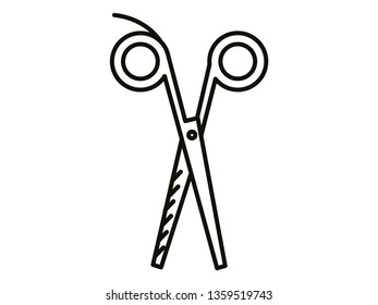 White Background Scissors Icon Stock Illustration 1359519743 | Shutterstock