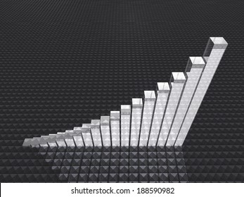 White Bar Graph Stock Illustration 188590982 | Shutterstock