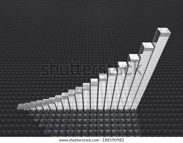 White Bar Graph Stock Illustration 188590982 | Shutterstock